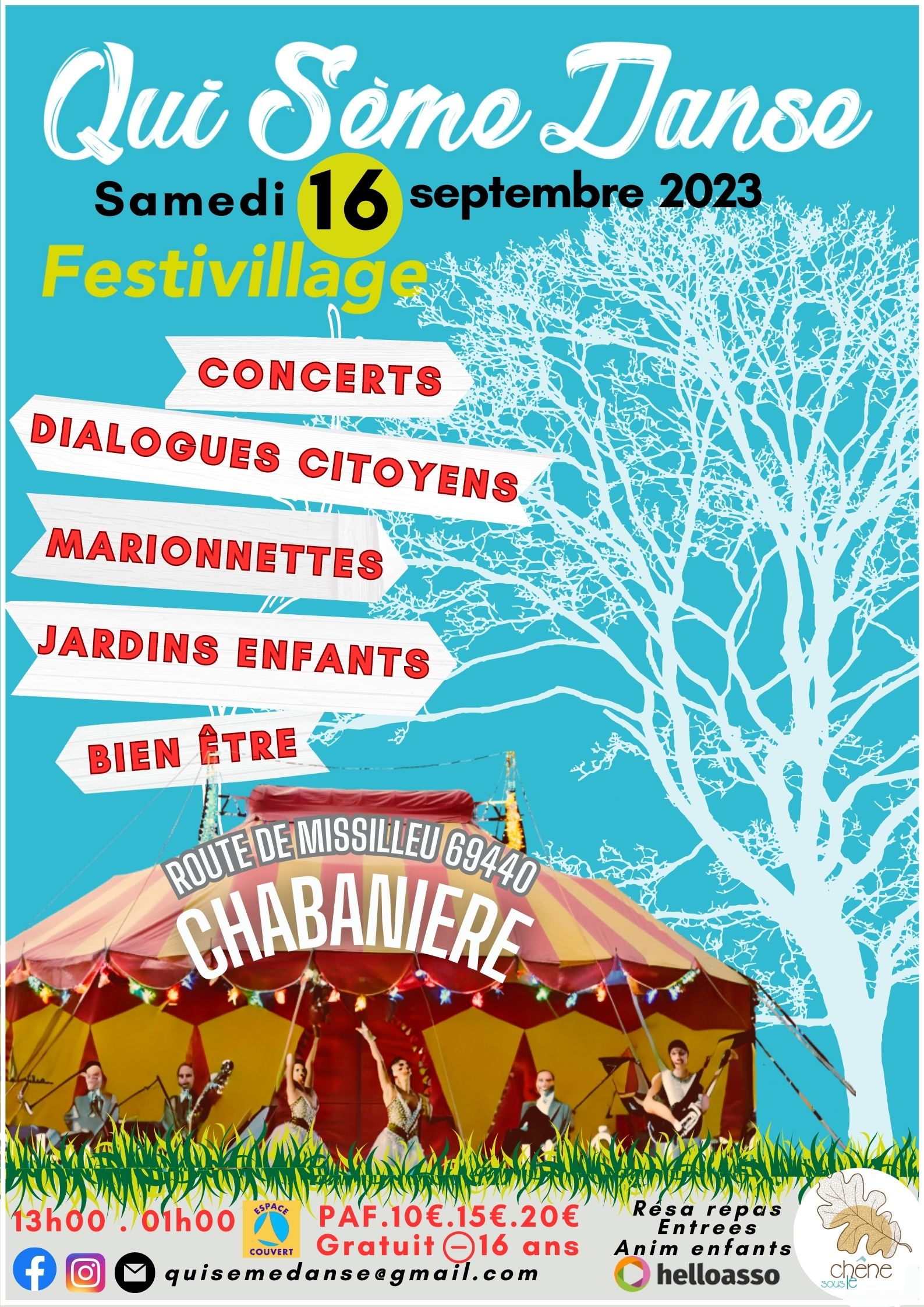 Le festivillage "Qui Sème Danse" à Chabanière : Une journée de partage et de créativité